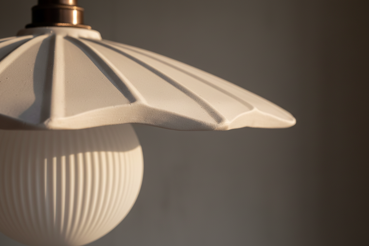 Handmade Plaster Ceiling Lights - Flush Mount Fixtures UK | STOIKRAFT