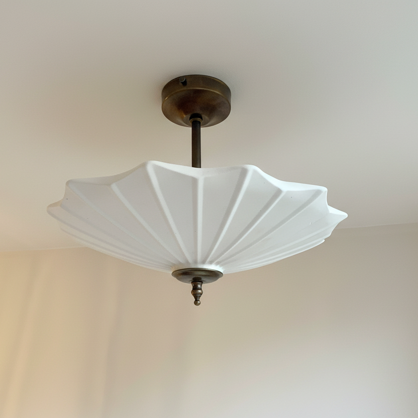 Handmade Plaster Ceiling Lights - Flush Mount Fixtures UK | STOIKRAFT
